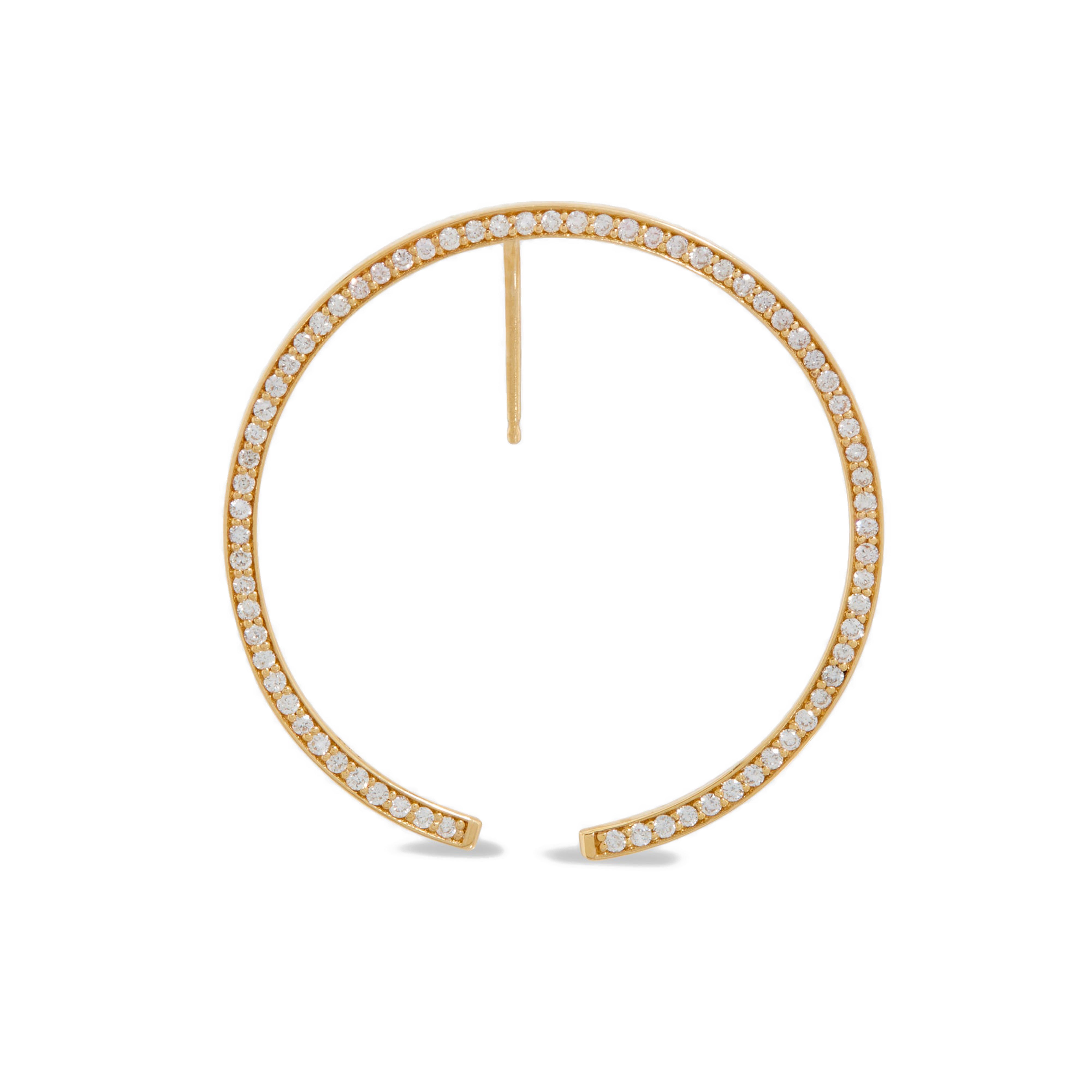 NATAF JOAILLERIE: Large Infinite Hoop Earring | DSMS E-SHOP