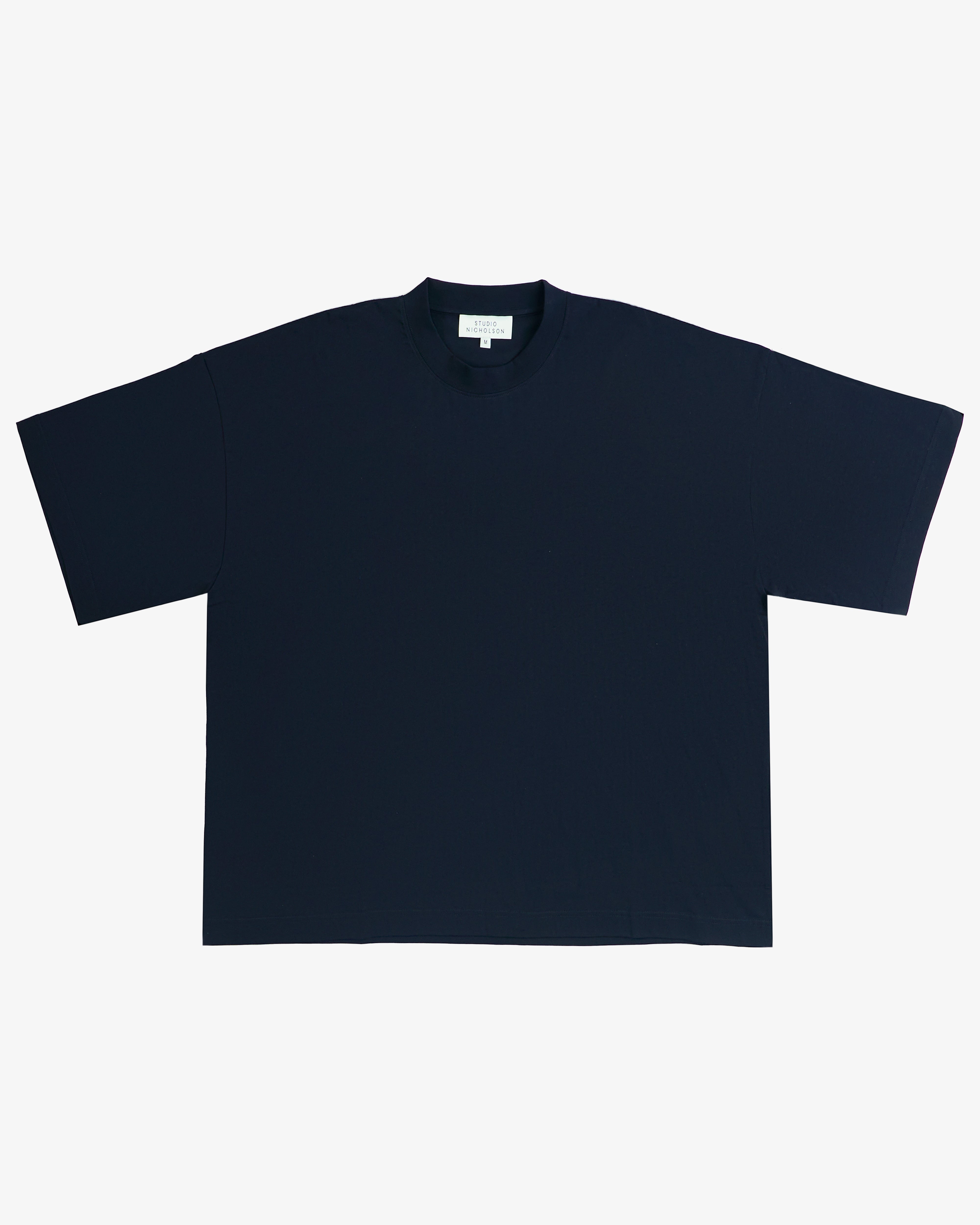 STUDIO NICHOLSON: Men's Branded Short Sleeve T Shirt (Navy) | DSMS E-SHOP