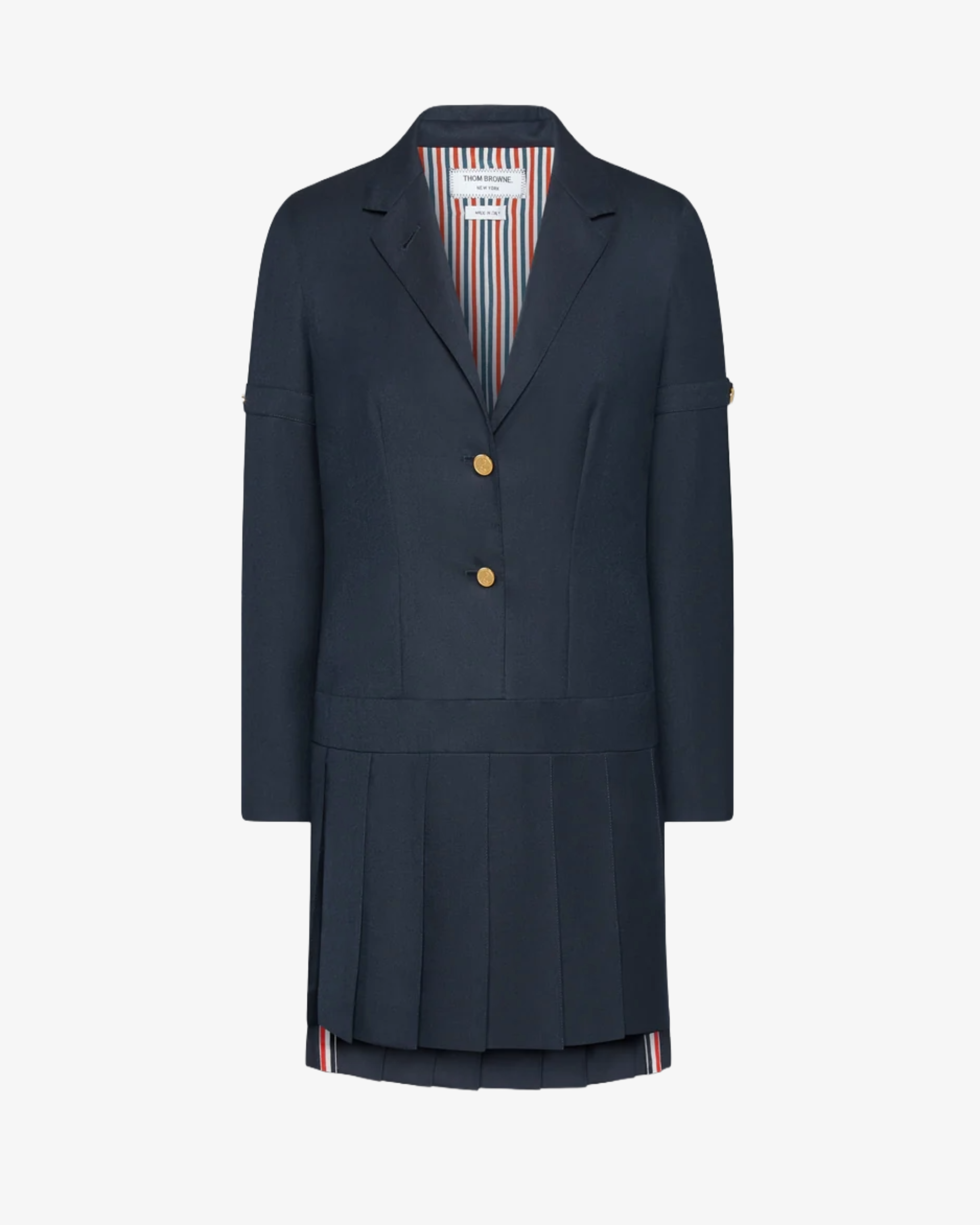 Thom Browne: Women's Mini Sportcoat And Mini Pleate (Navy415) | DSMS E-SHOP