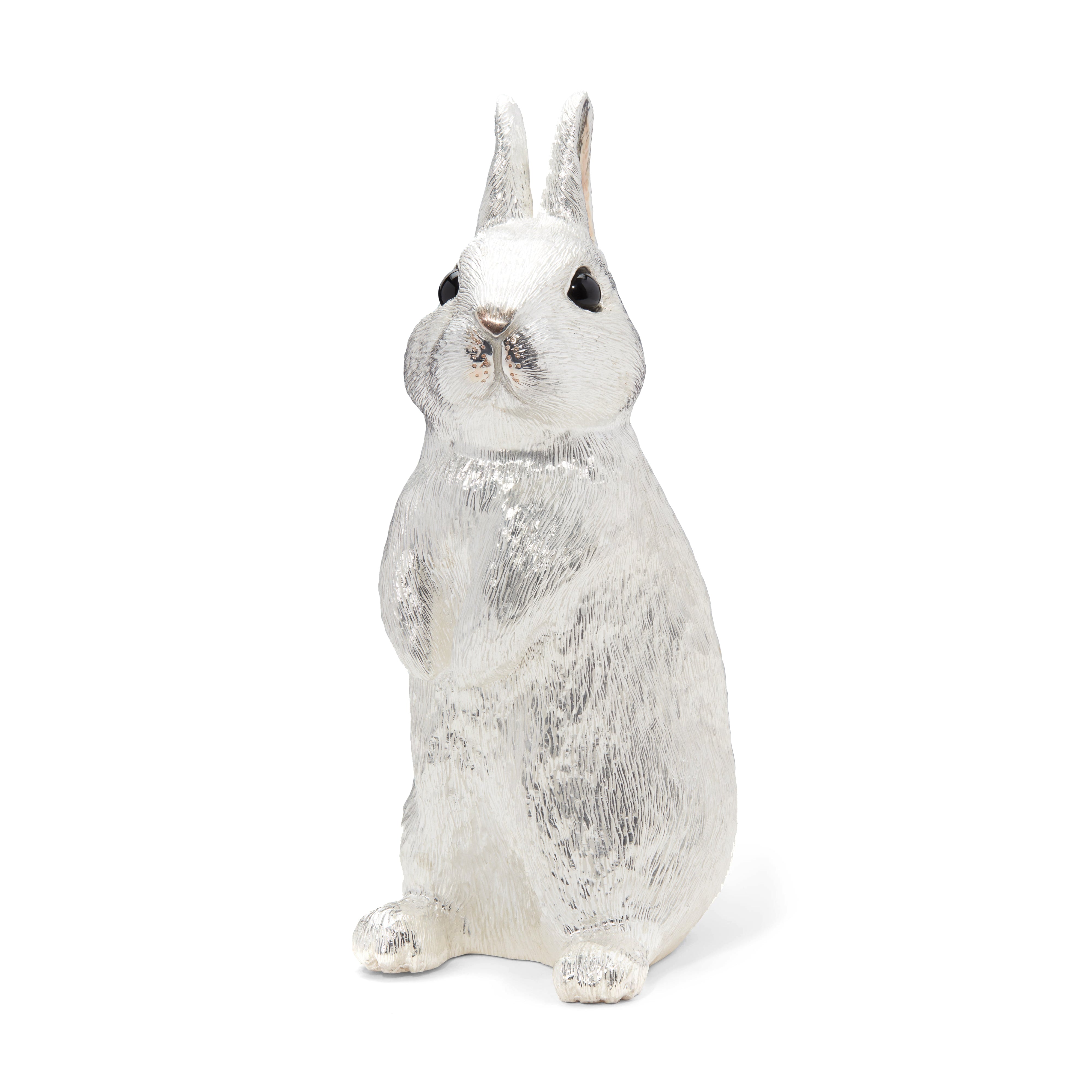 BUNNEY: DSM Exclusive Standing Rabbit Coin Bank (Silver) | DSMS E-SHOP