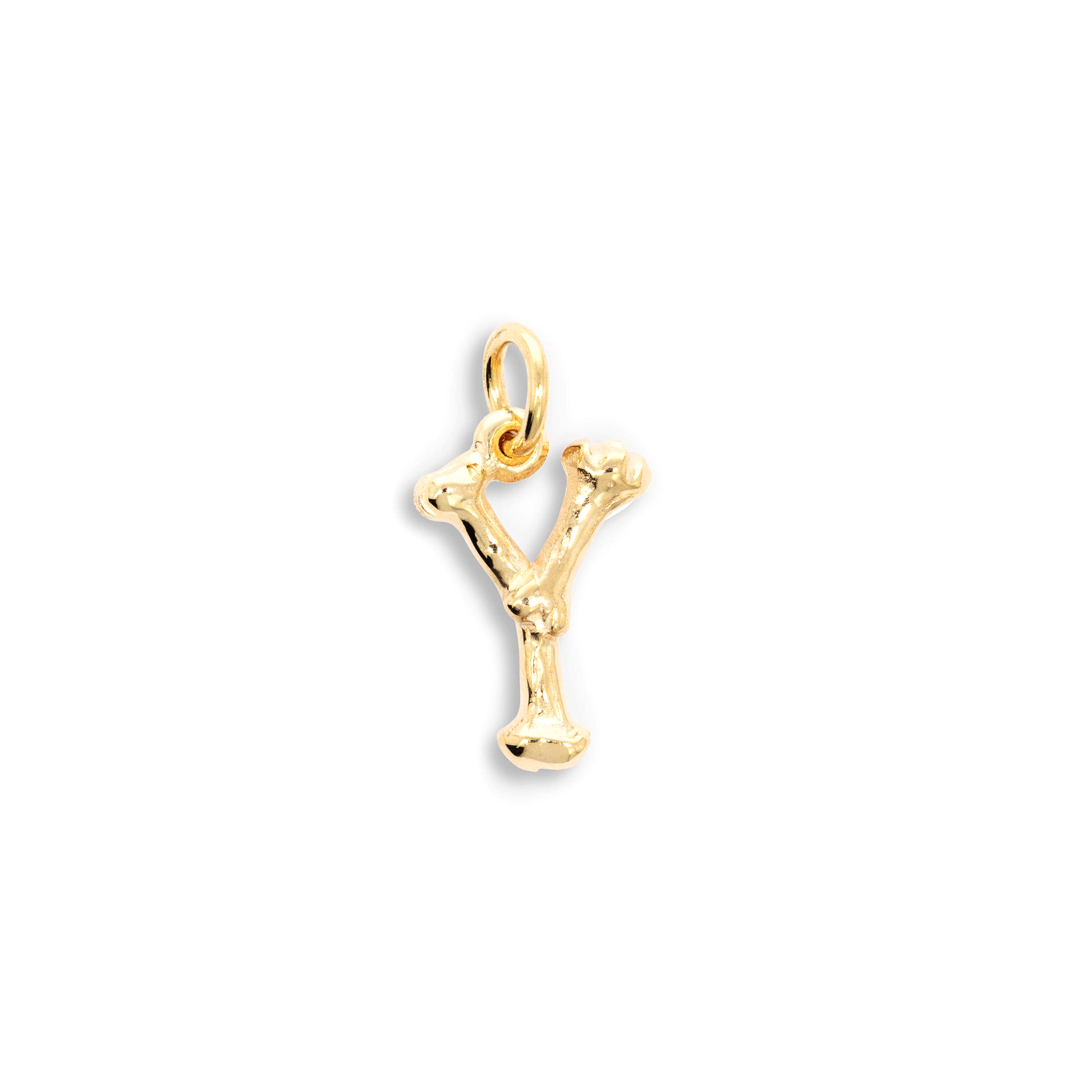THE GREAT FROG: Letter Y Alphabones Pendant | DSMS E-SHOP