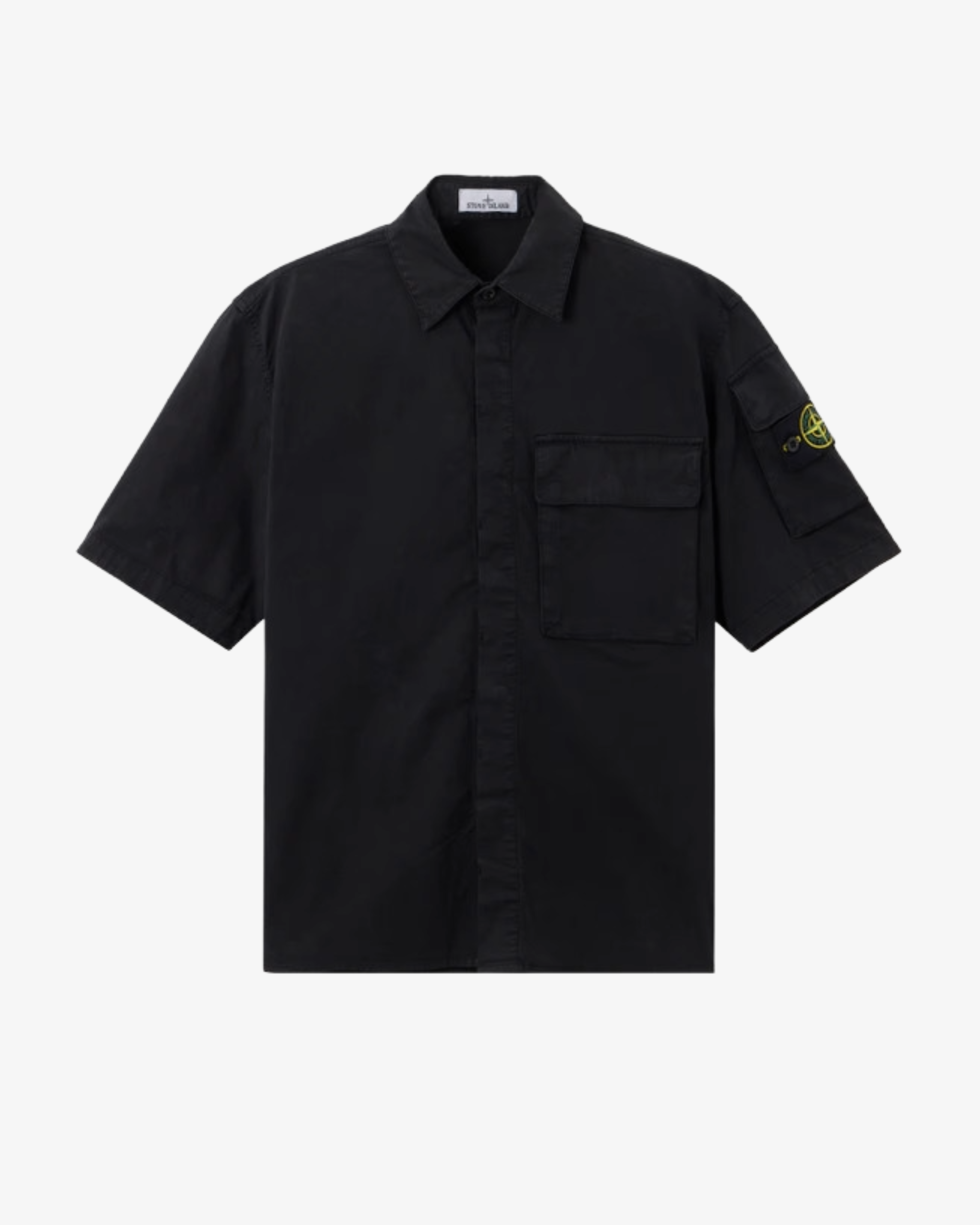 Stone Island: Men's Shirts (Black V0029) | DSMS E-SHOP