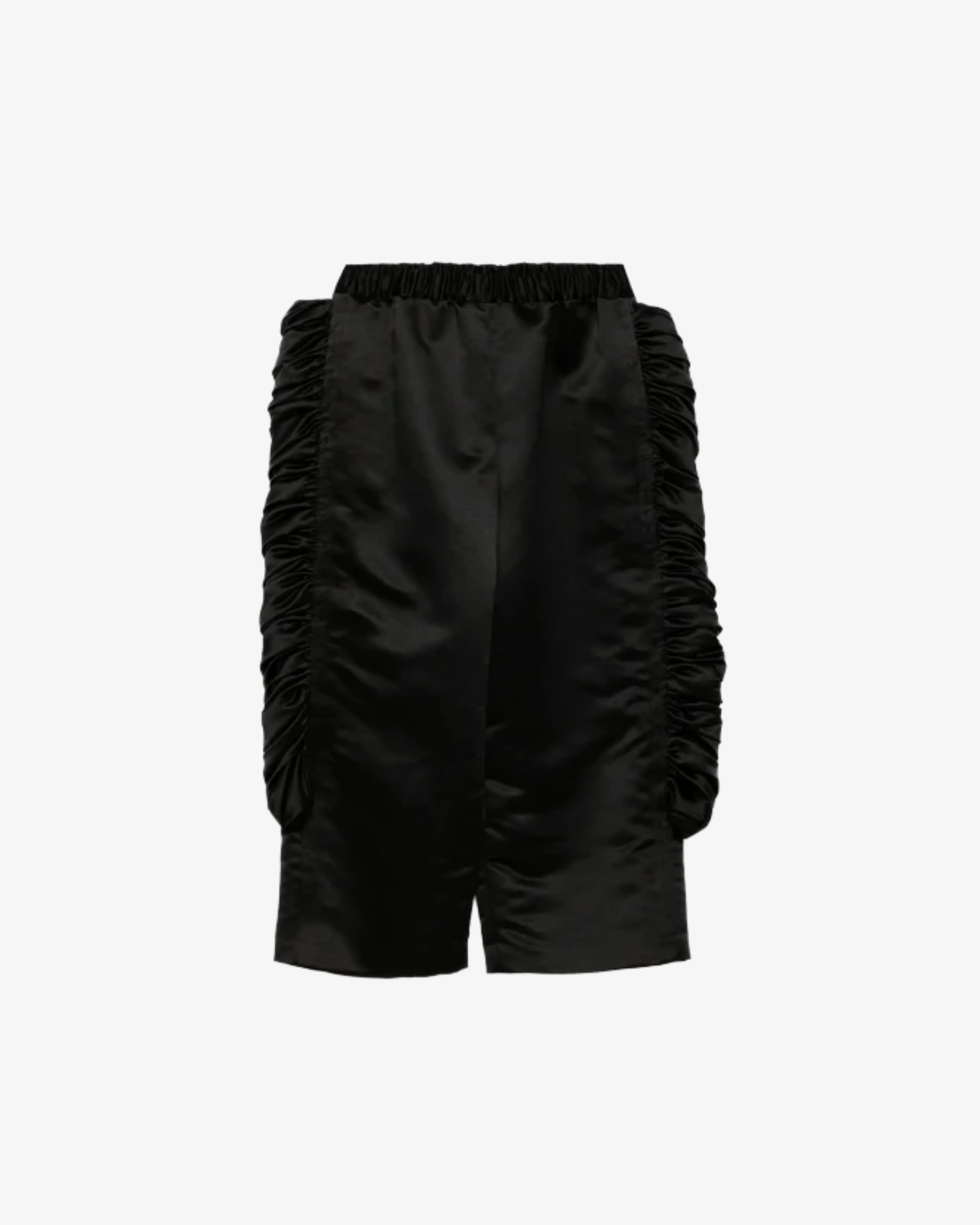 CDG: Polyester Satin Thick Pants- (Black) | DSMS E-SHOP