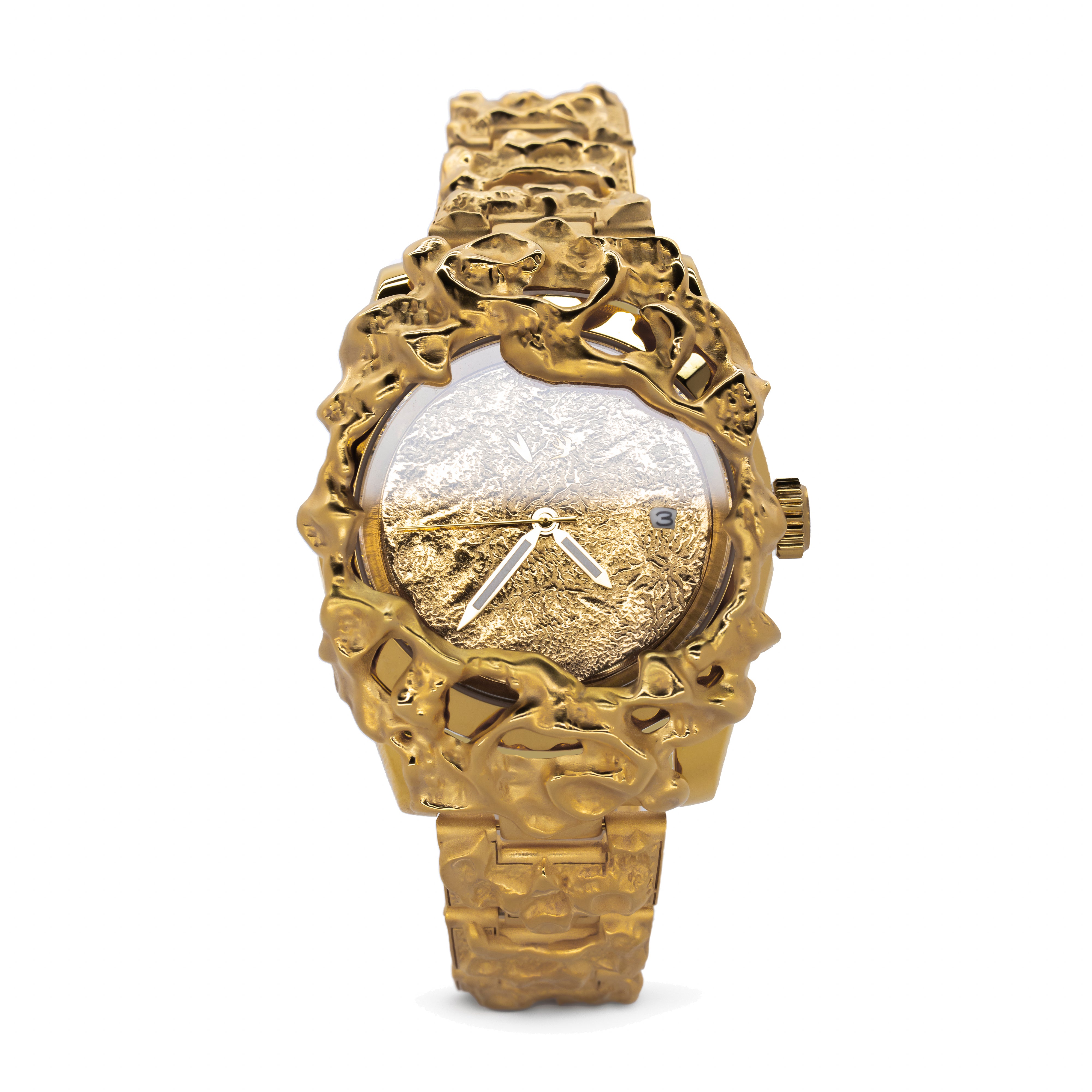 ALABASTER INDUSTRIES: Gold Core in Eroded Gold (Gold) | DSMS E-SHOP