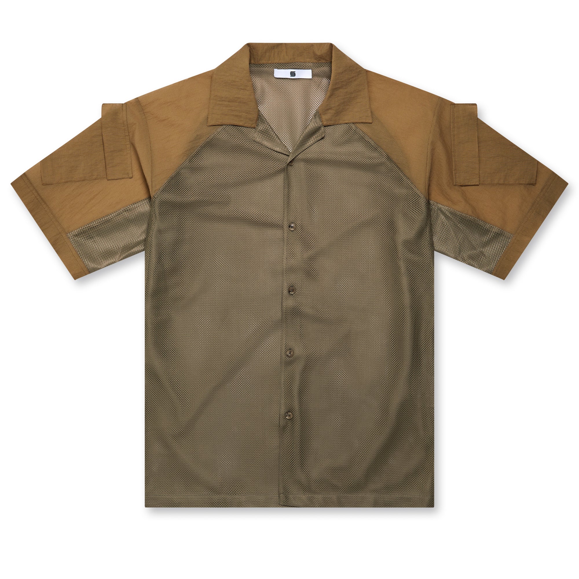 OLLY SHINDER: Men's Short Sleeve Army Shirt (Oatmeal) | DSMS E-SHOP